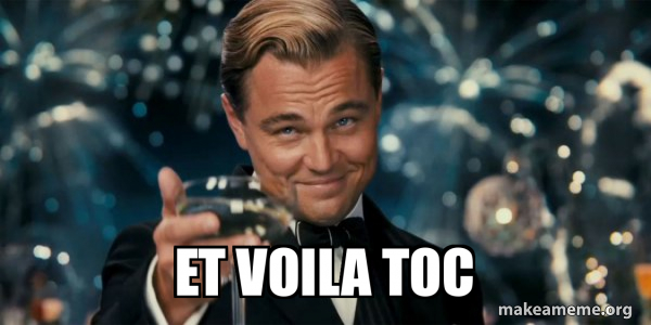 ET VOILA TOC - Great Gatsby Reaction - Leonardo DiCaprio Toast Meme ...