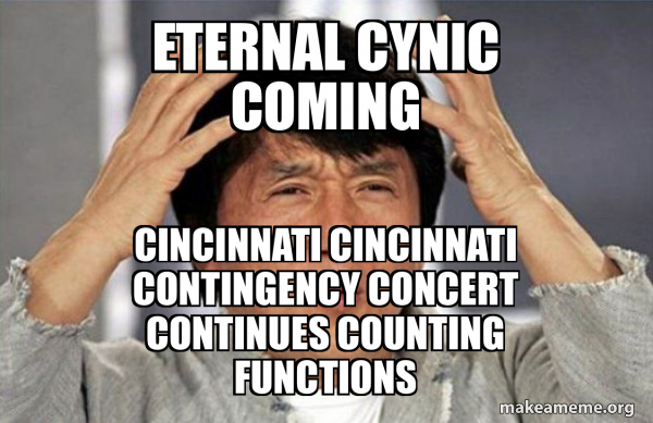 Eternal cynic coming Cincinnati Cincinnati contingency concert ...