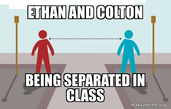 Ethan and Colton Being separated in class - Coronavirus Social ...