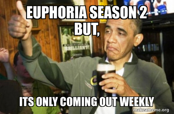 euphoria season 2 but, its only coming out weekly - Upvote Obama Meme ...