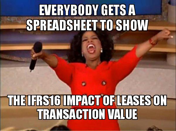 Everybody gets a spreadsheet to show the ifrs16 impact of leases on ...