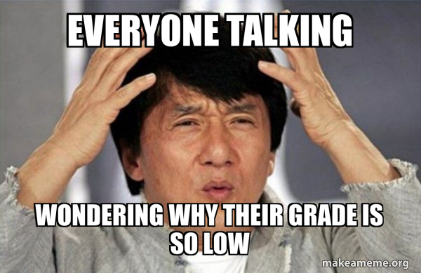 everyone talking wondering why their grade is so low - Jackie Chan Why ...