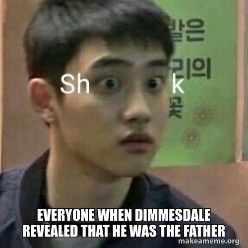 Everyone when Dimmesdale revealed that he was the father - Scarlet ...