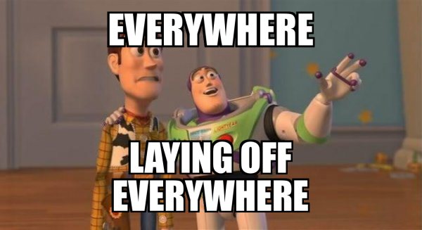 EVERYWHERE Laying off Everywhere - Buzz and Woody (Toy Story) Meme Meme ...