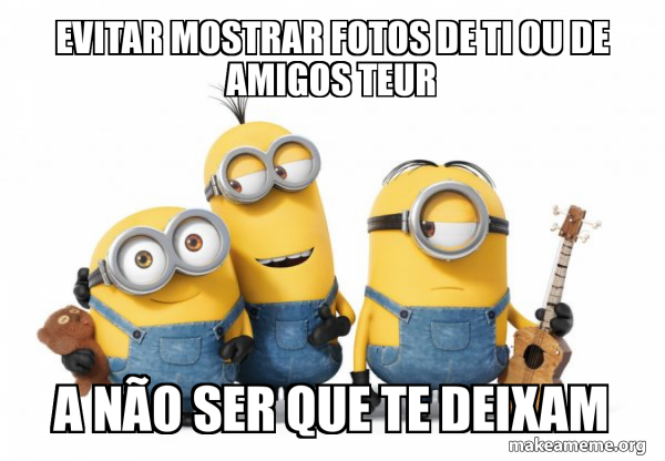 Evitar mostrar fotos de ti ou de amigos teur A nÃ£o ser que te deixam ...