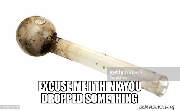 Excuse me i think you dropped something Meme Generator