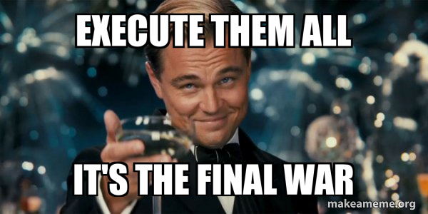 execute them all it's the final war - Great Gatsby Reaction - Leonardo ...