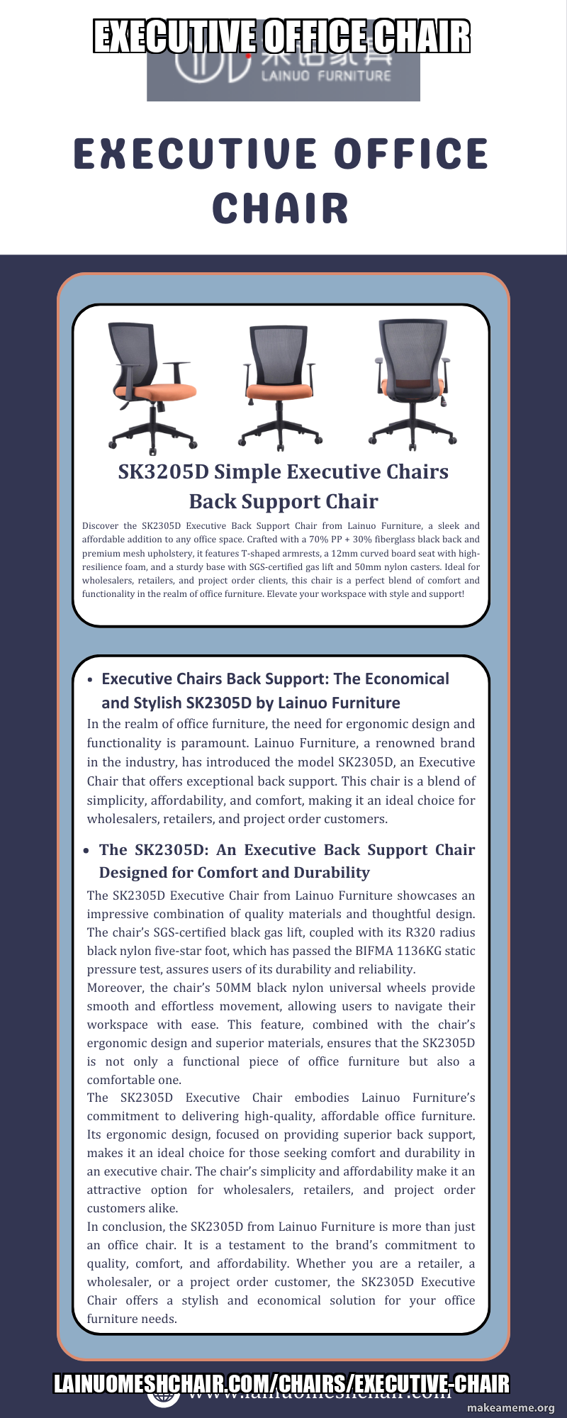 executive office chair lainuomeshchair.com/chairs/executive-chair ...