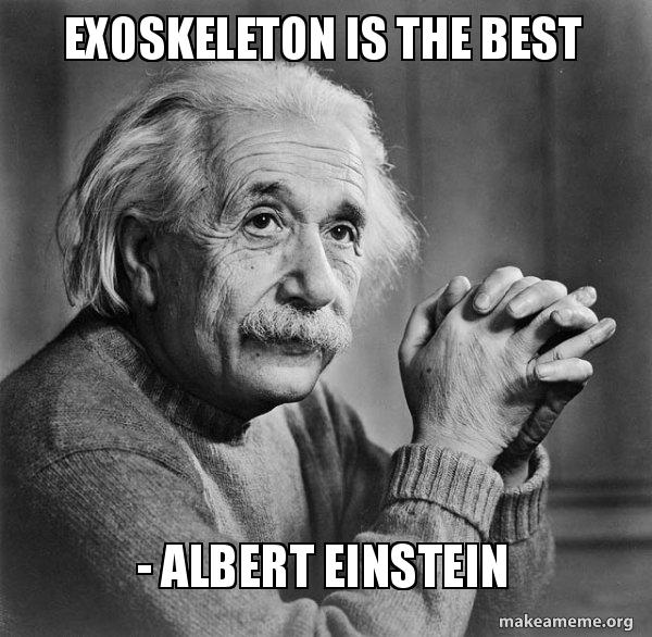 Exoskeleton Is The best - Albert Einstein - Serious Albert Einstein ...