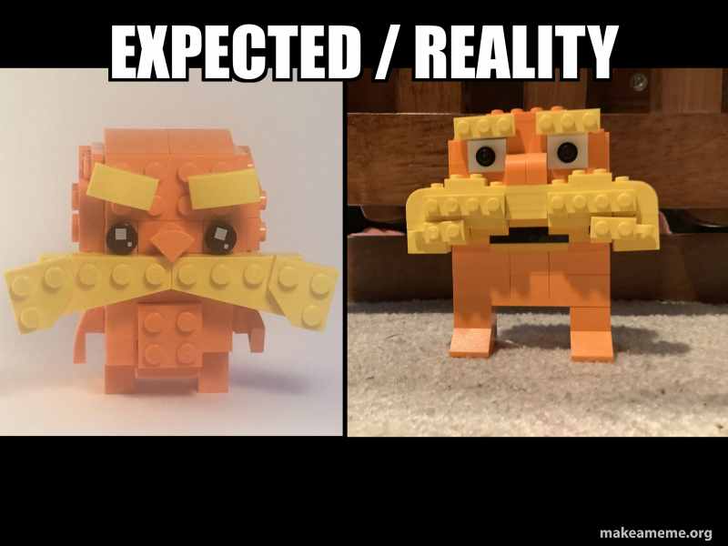 expected / reality Meme Generator
