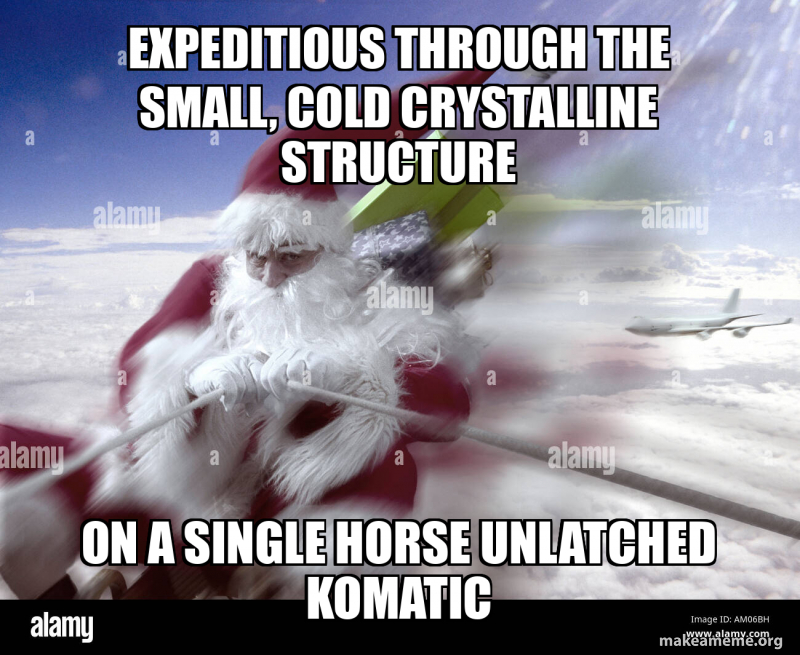 Expeditious Through the small, cold CRYSTALLINE structure on a single ...