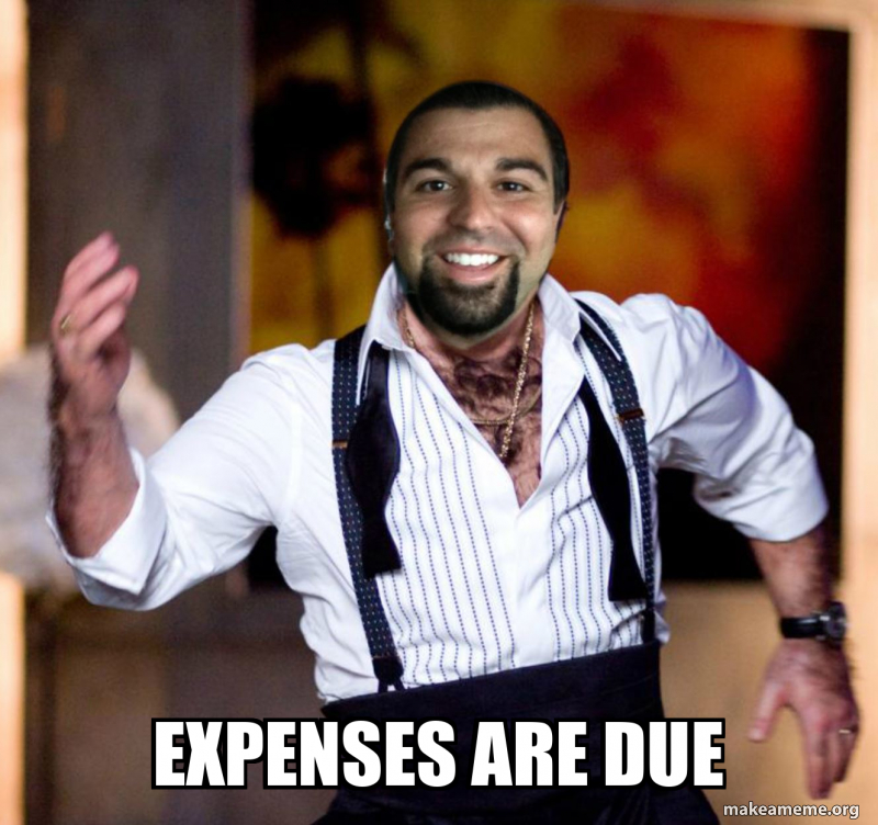 expenses are due Meme Generator