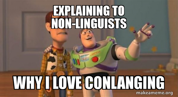 explaining to non-linguists why I love conlanging - Buzz and Woody (Toy ...
