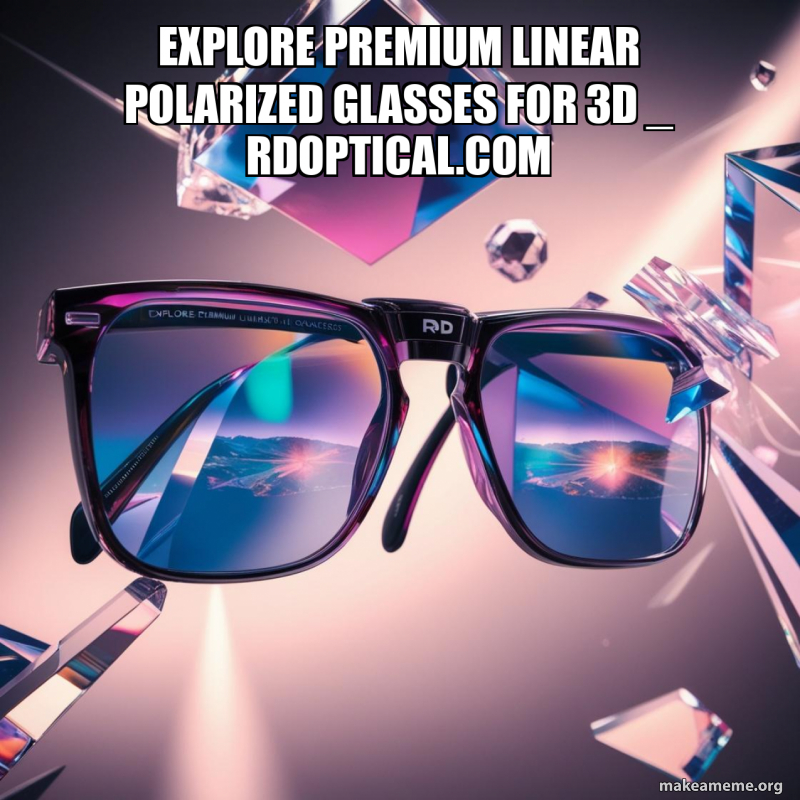 Explore Premium Linear Polarized Glasses for 3D _ rdoptical.com Meme ...