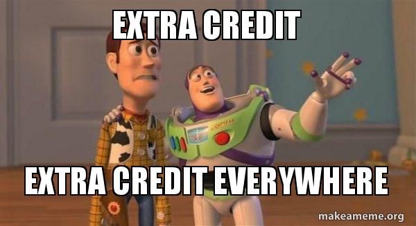 extra credit extra credit everywhere - Buzz and Woody (Toy Story) Meme ...