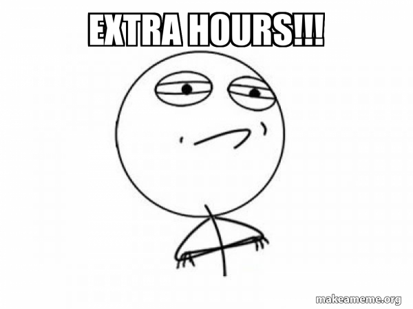 EXTRA HOURS!!! - Challenge Acccepted Meme Generator