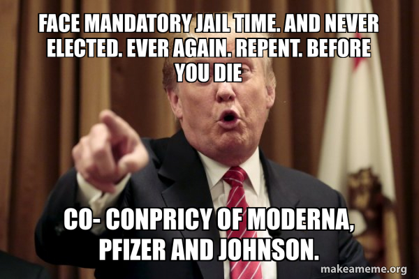 Face mandatory jail time. And never elected. Ever again. Repent. Before ...