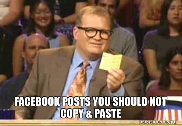 Facebook posts you should not copy & paste - Drew Carey - Who's Line Is ...