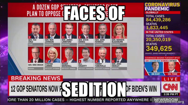 Faces of sedition Meme Generator