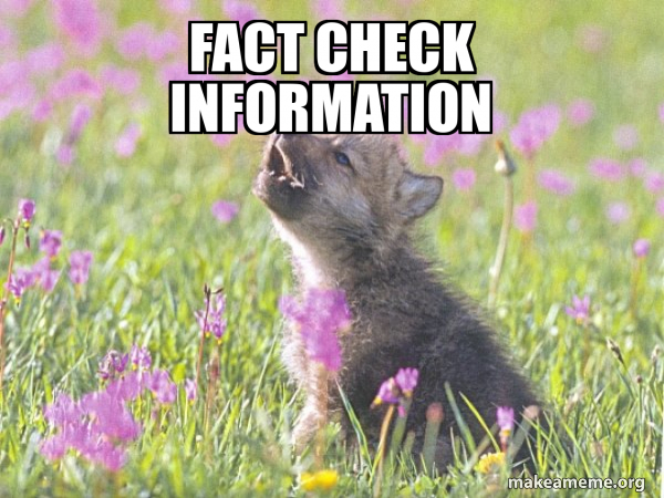 Fact check information - Baby Insanity Wolf Meme Generator