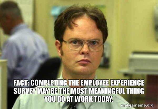 Fact: Completing the Employee Experience Survey may be the most ...