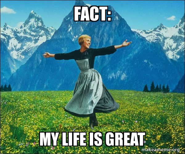 Fact: My Life is Great - Sound of Music Meme Generator