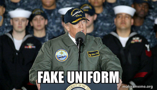fake uniform Meme Generator