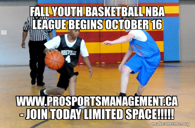 FALL YOUTH BASKETBALL NBA LEAGUE BEGINS OCTOBER 16 WWW ...