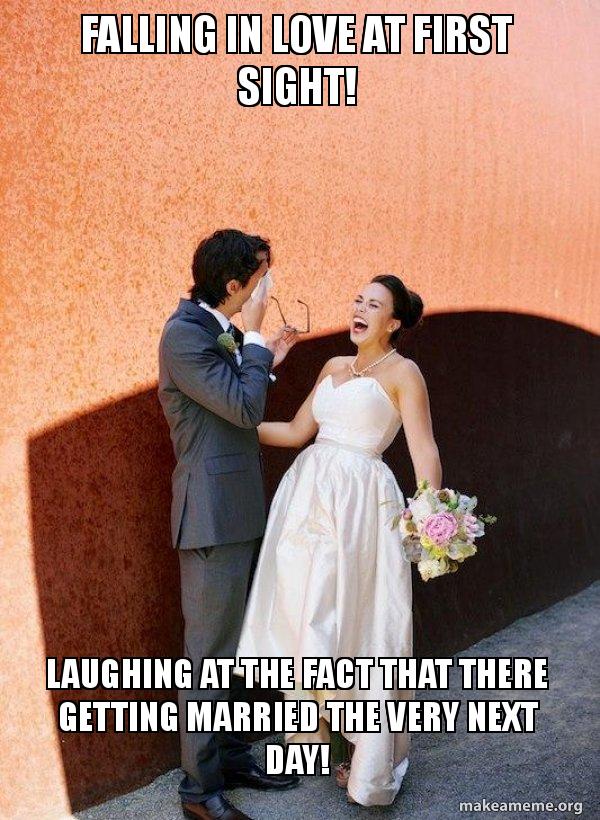 Falling in love at first sight! Laughing at the fact that there getting ...