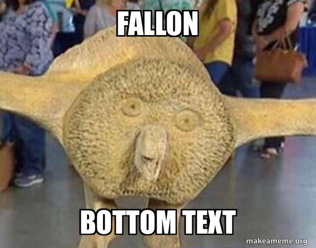 Fallon bottom text Meme Generator