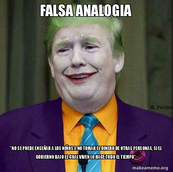 Falsa analogia "No se puede enseÃ±ar a los niÃ±os a no tomar el dinero ...