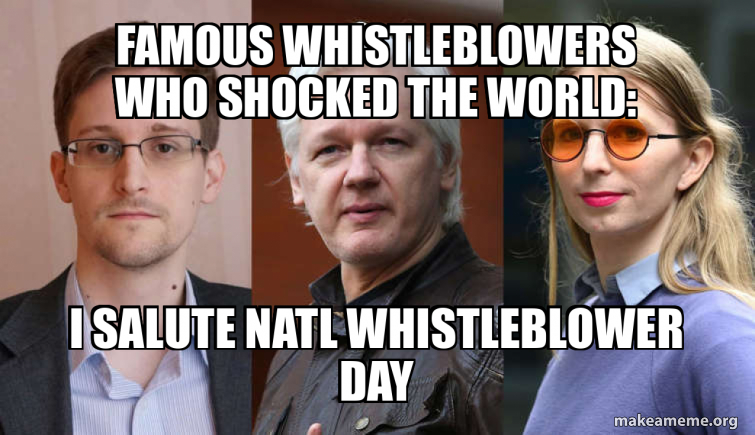 Famous whistleblowers who shocked the world: I salute natl ...