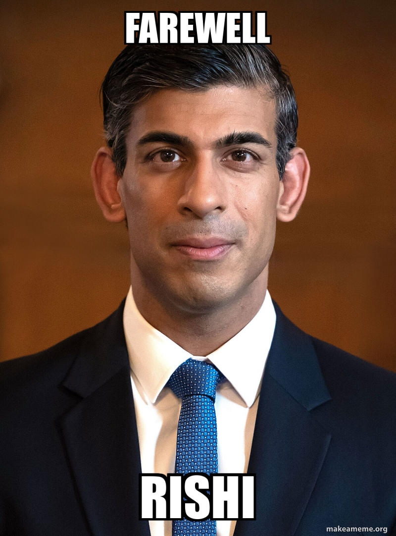 FAREWELL rishi Meme Generator