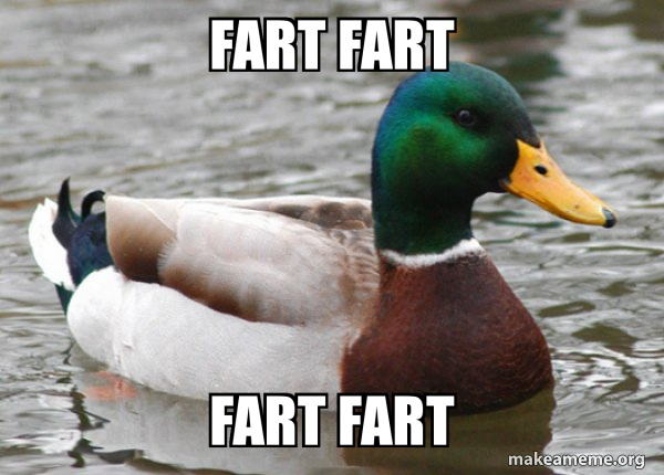 fart fart fart fart - Actual Advice Mallard Meme Generator