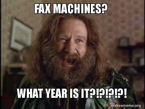 Fax Machines? What year is it?!?!?!?! - Robin Williams - What year is ...
