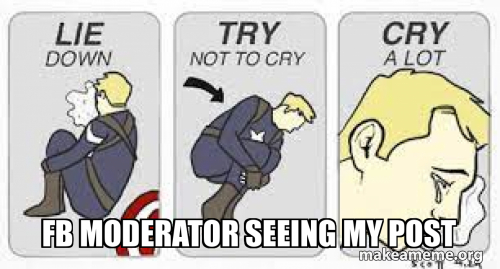 FB Moderator seeing my post Meme Generator
