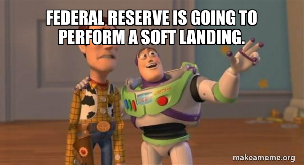 Federal Reserve is going to perform a soft landing. - Buzz and Woody ...