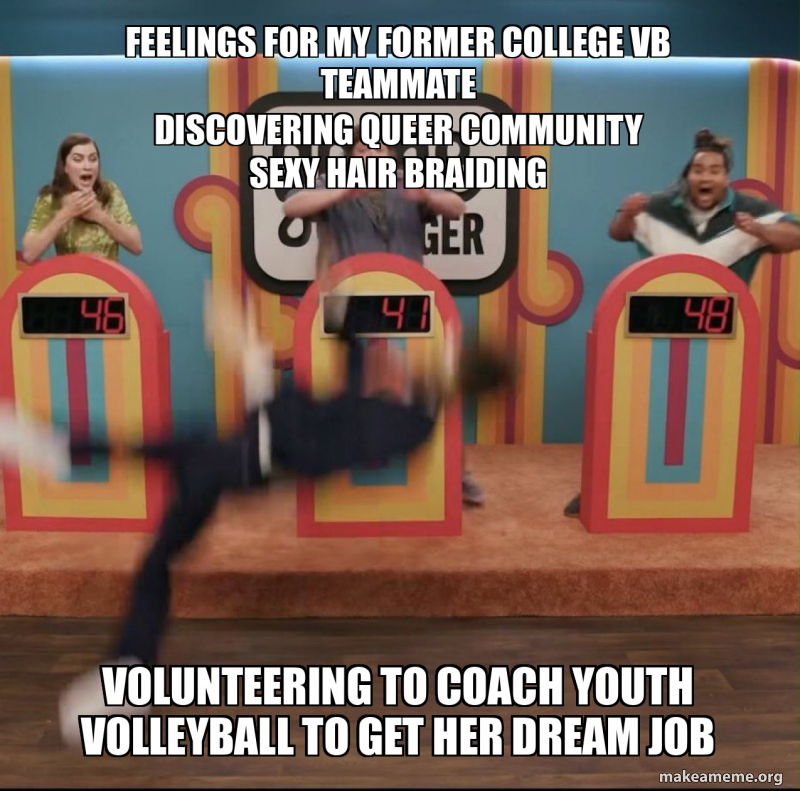 Feelings for my former college vb teammate Discovering queer community ...
