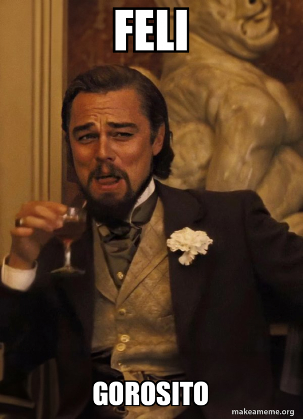 FELI GOROSITO - Leonardo DiCaprio Laughing Django Meme Generator