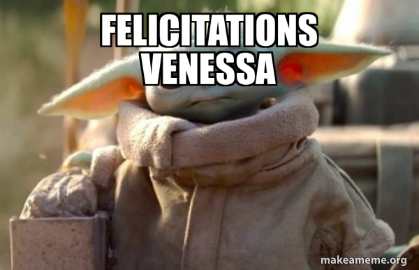 felicitations Venessa - Baby Yoda looking at you Meme Generator