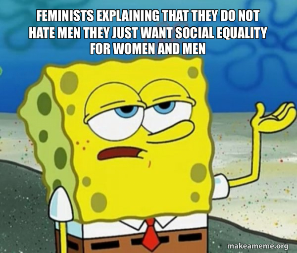 Feminists explaining that they do not hate men they just want social ...