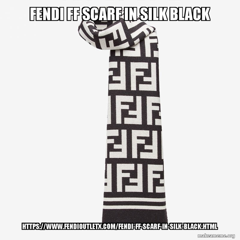 Fendi FF Scarf In Silk Black https://www.fendioutletx.com/fendi-ff ...