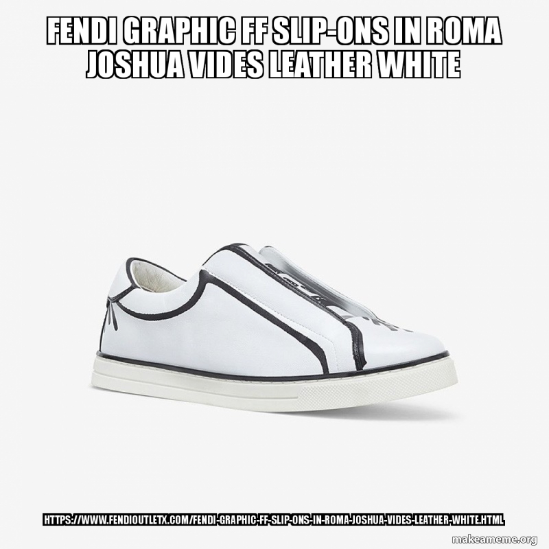 Fendi Graphic FF Slip-Ons In Roma Joshua Vides Leather White https ...