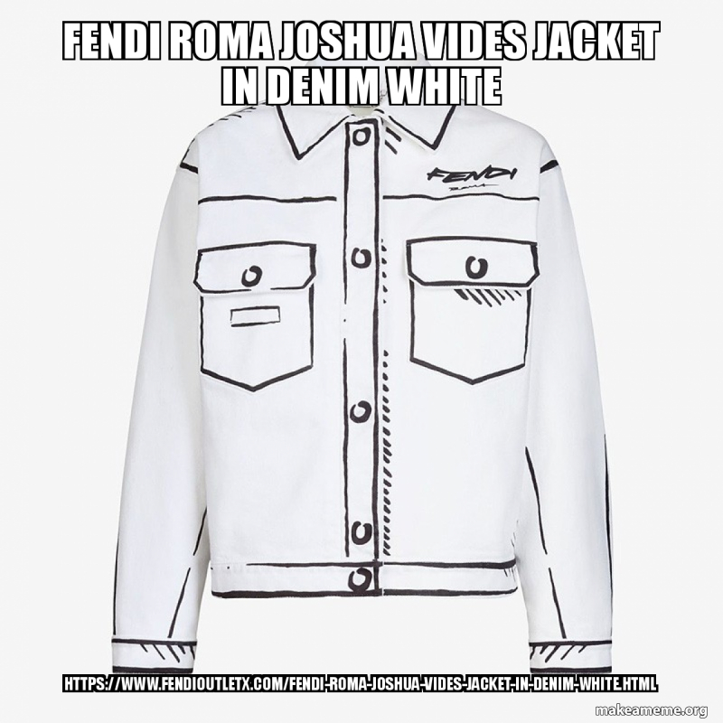 Fendi Roma Joshua Vides Jacket In Denim White https://www.fendioutletx ...