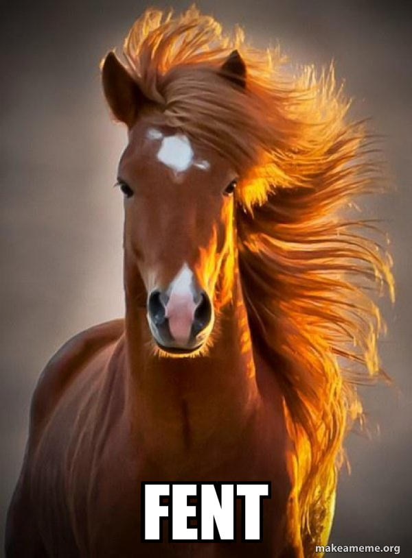 fent - Ridiculously photogenic horse Meme Generator