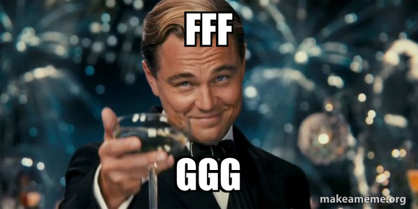 fff ggg - Great Gatsby Reaction - Leonardo DiCaprio Toast Meme Generator