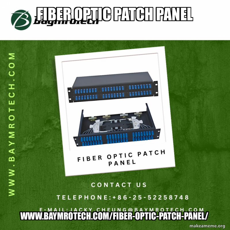 Fiber Optic Patch Panel www.baymrotech.com/fiber-optic-patch-panel ...