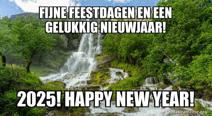 Fijne feestdagen en een gelukkig nieuwjaar! 2025! Happy New year ...