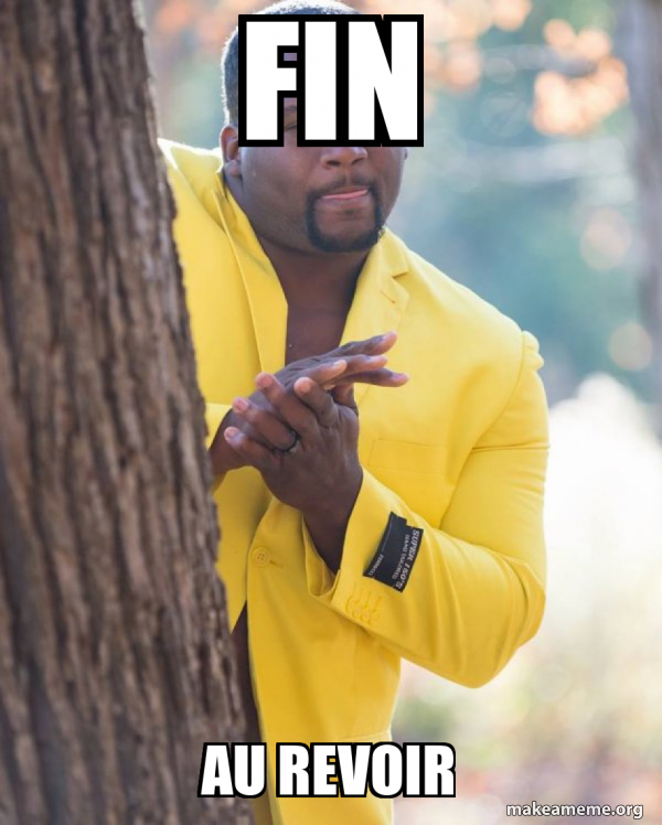 Fin Au revoir - Anthony Adams in Yellow Suit Rubbing Hands Meme Generator