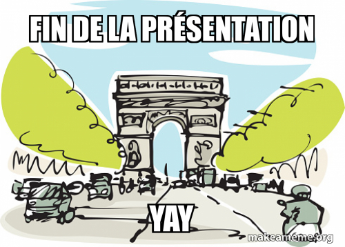 fin de la présentation YAY Meme Generator